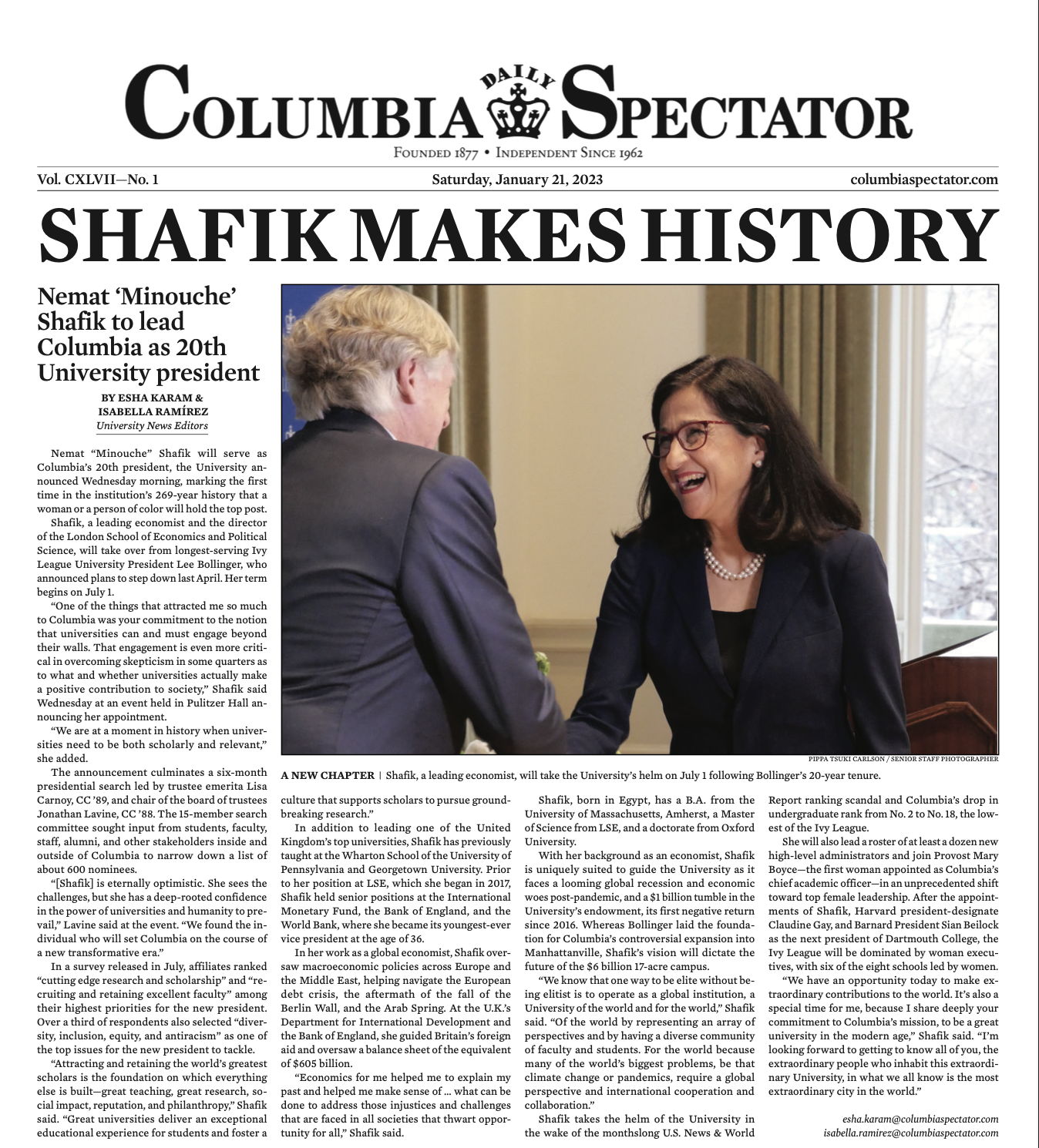 Homepage - Columbia Daily Spectator