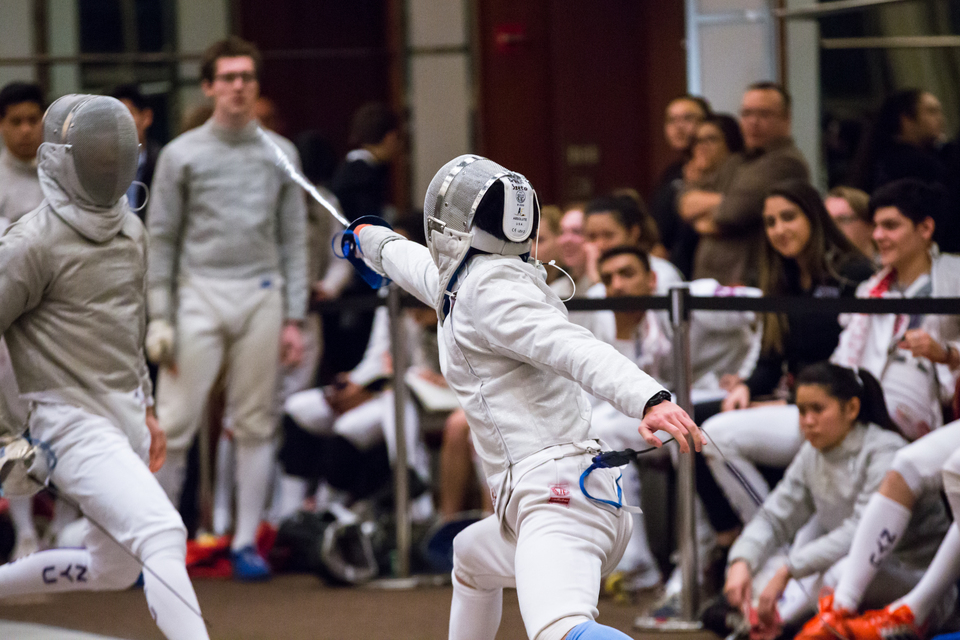 Fencing takes on nation’s best, suffers first losses of season