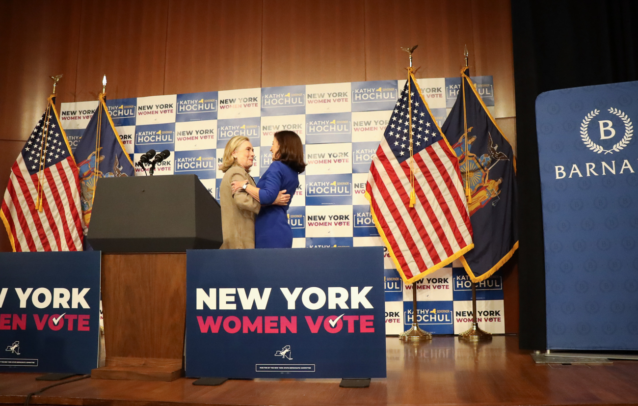 Get Out The Vote women’s rally hosts Kamala Harris and Hillary Clinton ...