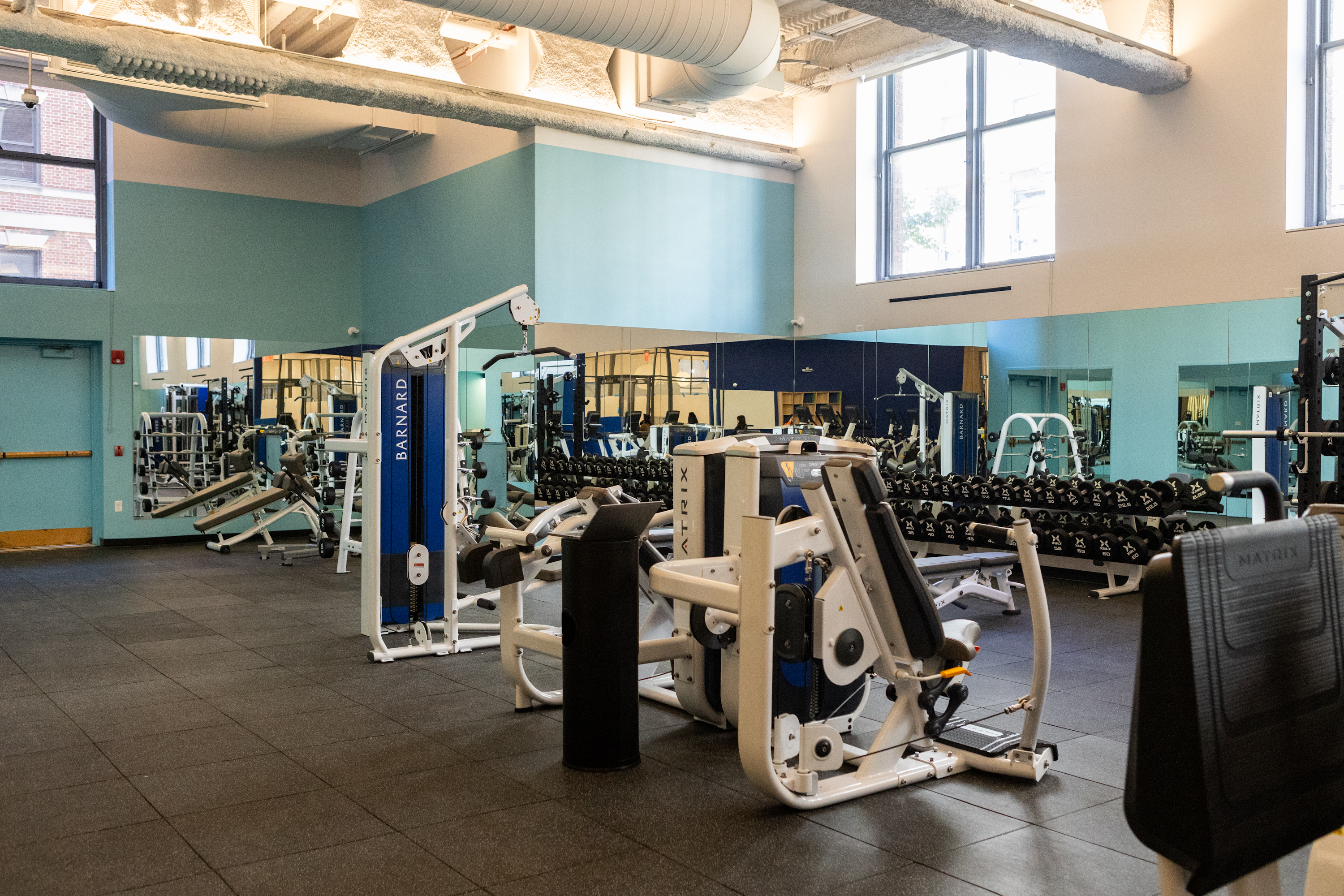 A look inside the renovated Barnard Fitness Center