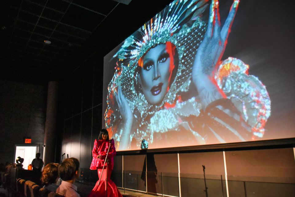 Raja Gemini, RuPaul’s Drag Race winner, speaks at the opening event of ...