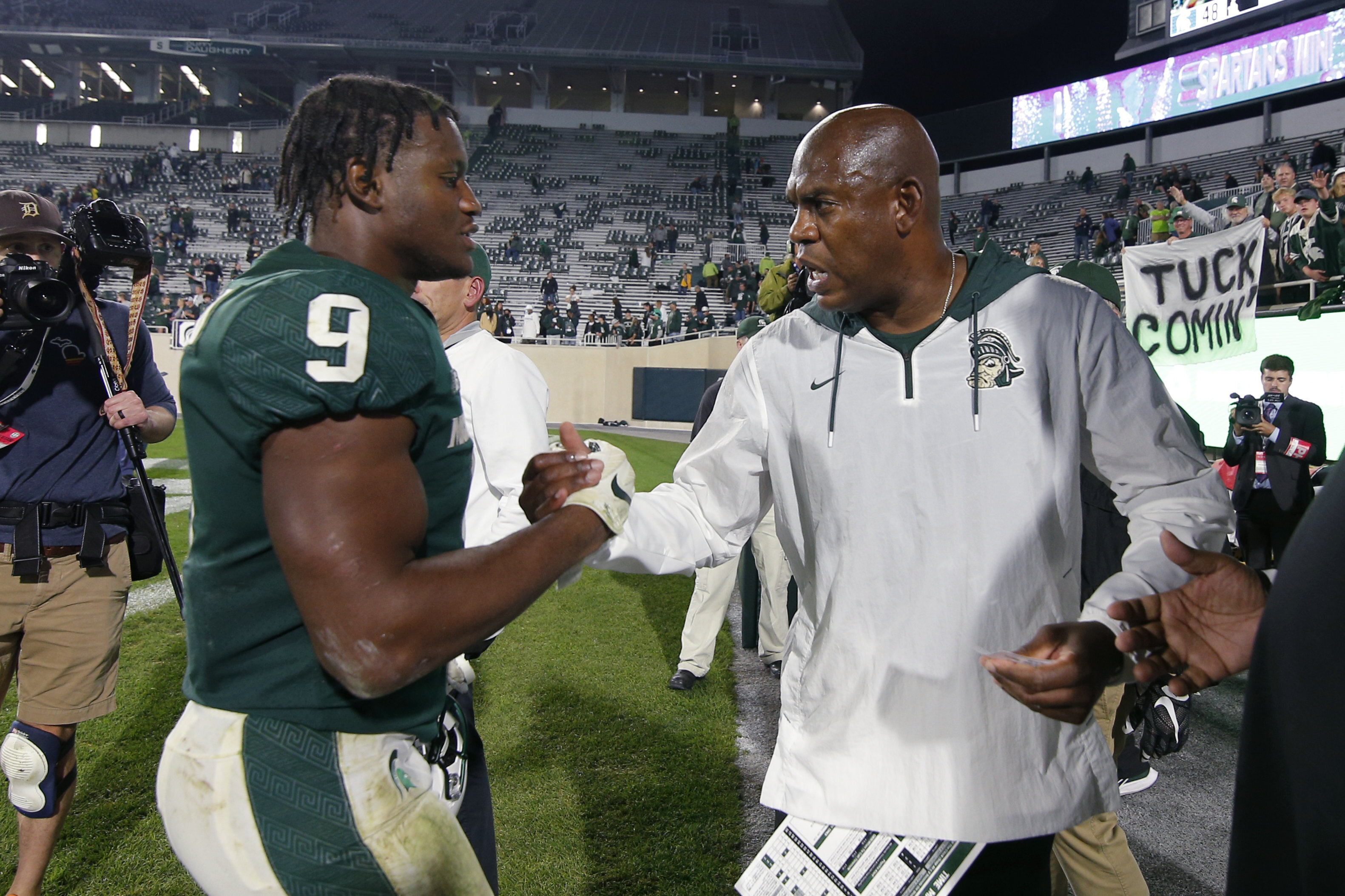 Michigan State's rise under coach Mel Tucker raises stakes for Michigan ...