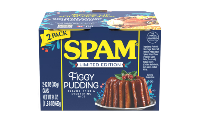 Spam is making meaty, figgy pudding and it's already selling out