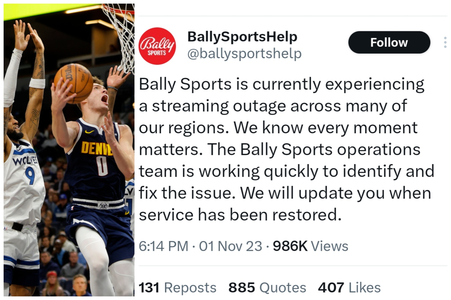 Bally Sports app failure adds to frustration of fans, underscores ...