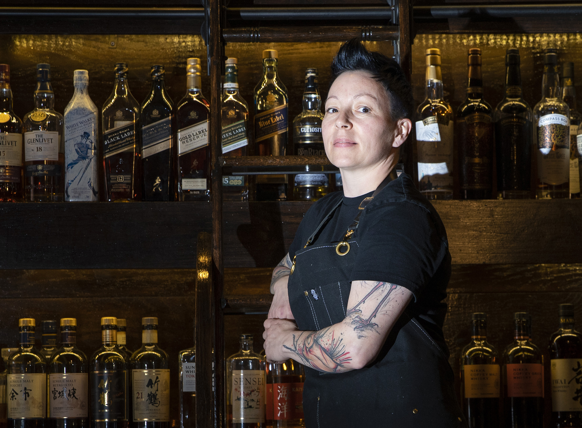 Ralena Young and Brian Riess opening Bar Cart in the former Khyber Pass