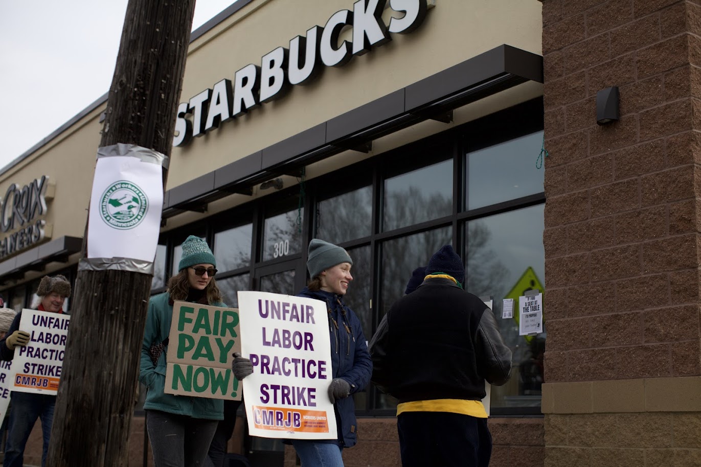 Starbucks employees protest at three Twin Cities area locations