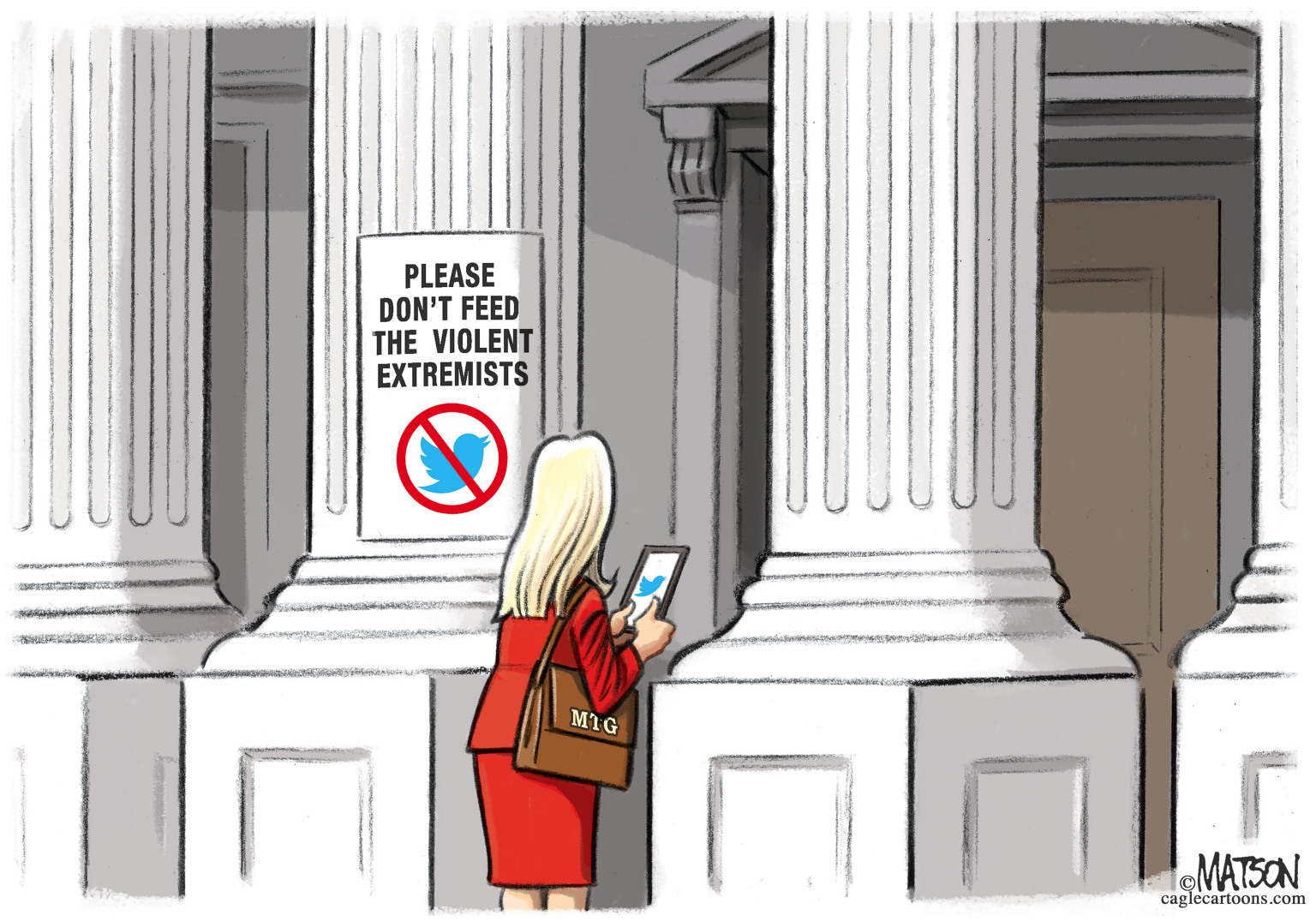 Editorial cartoon: R.J. Matson on Twitter