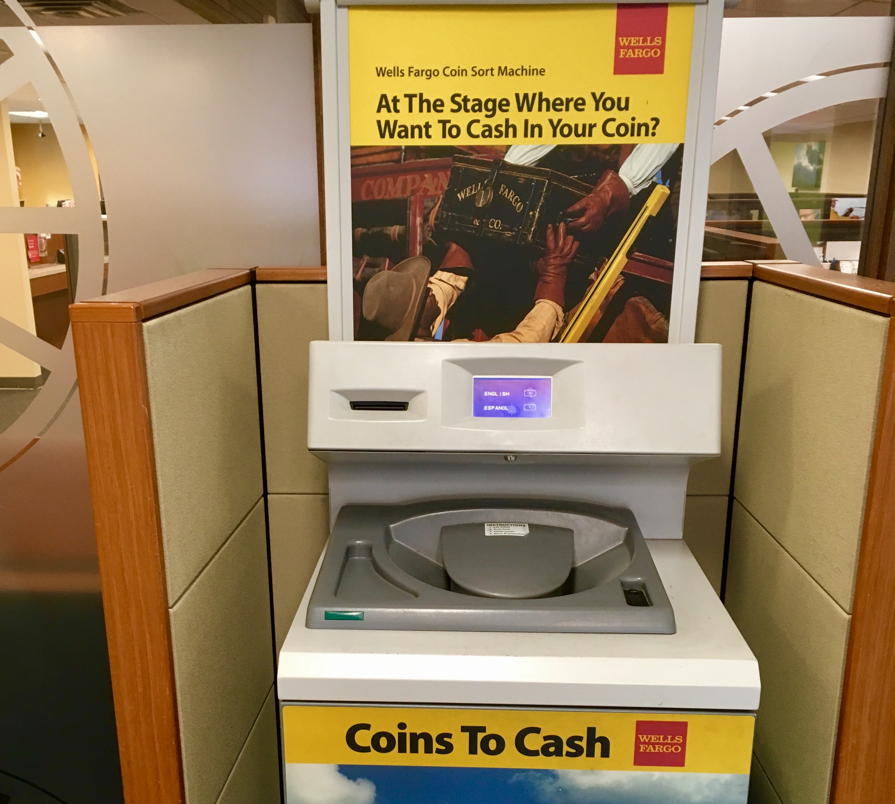 Whither the coin counter? Wells Fargo pulling the machines from lobbies ...