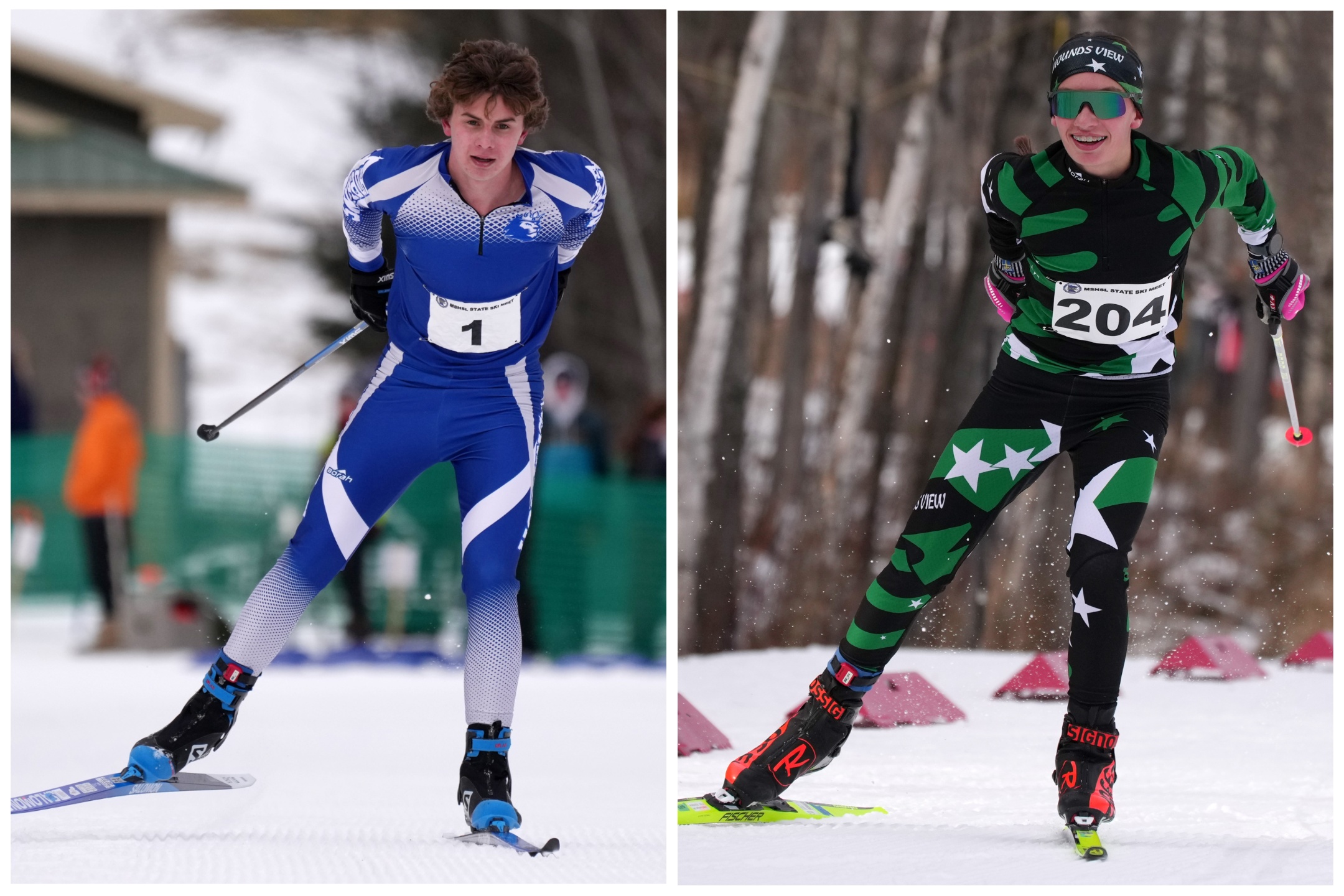 Freshmen Logan Drevlow of Hopkins and Linnea Ousdigian of Mounds View ...