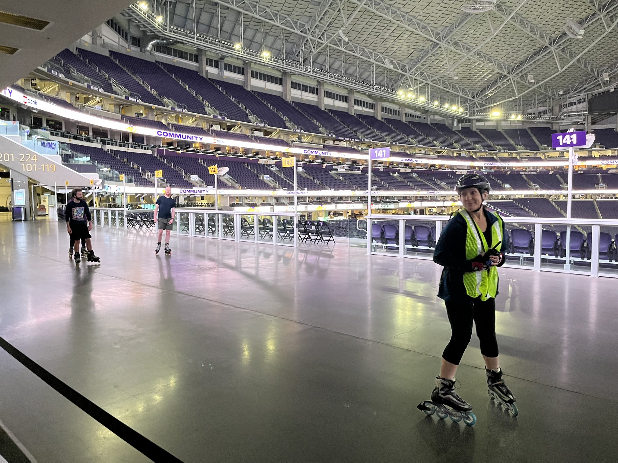 Want to run or roll around the Vikings stadium? It'll cost you