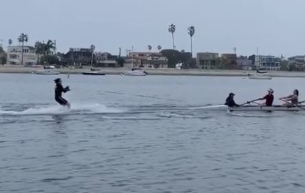 Watch: Gophers rowing team moves fast enough to tow a water skier