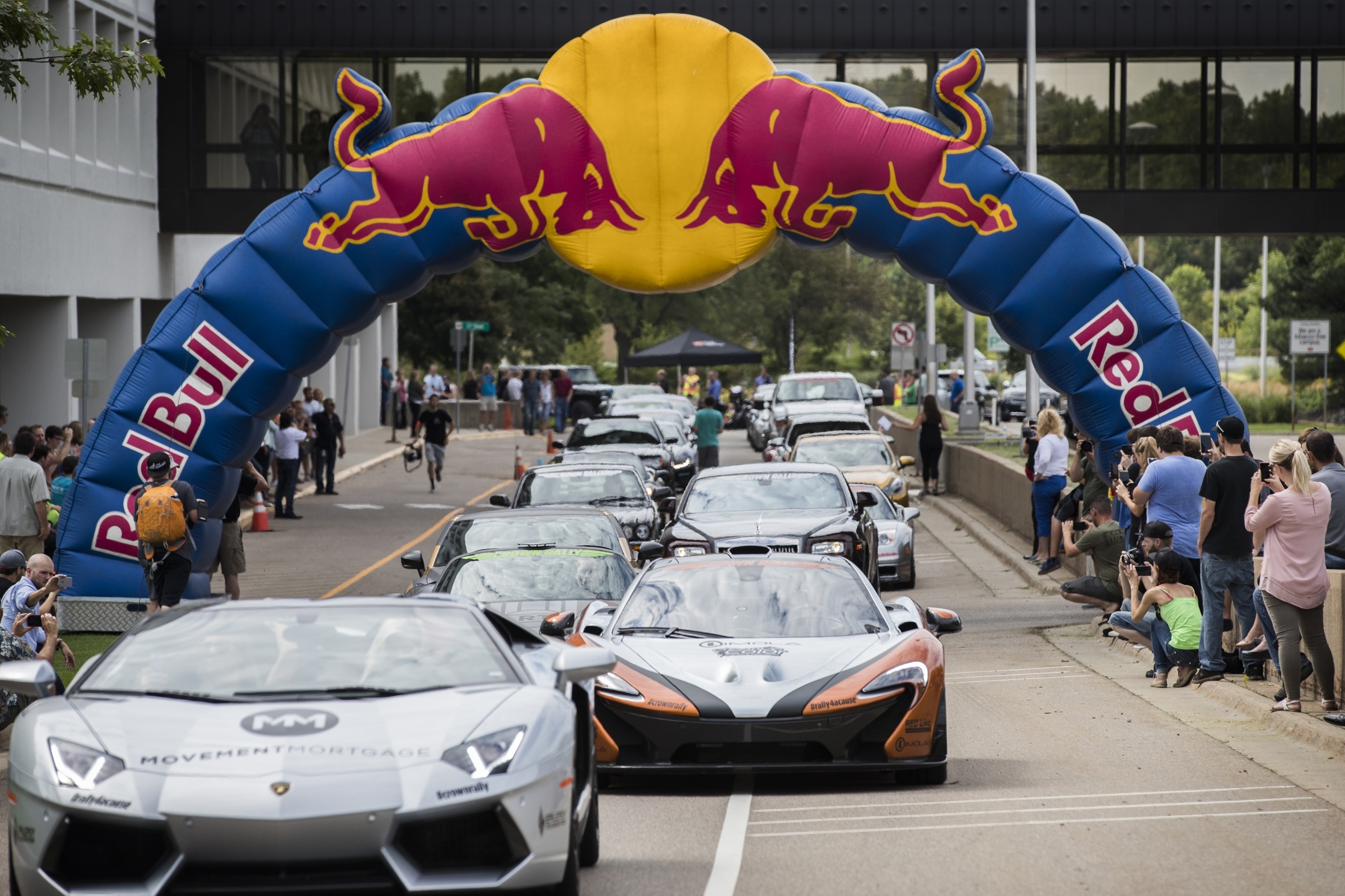101 exotic cars start Crown Rally at 3M headquarters in Maplewood