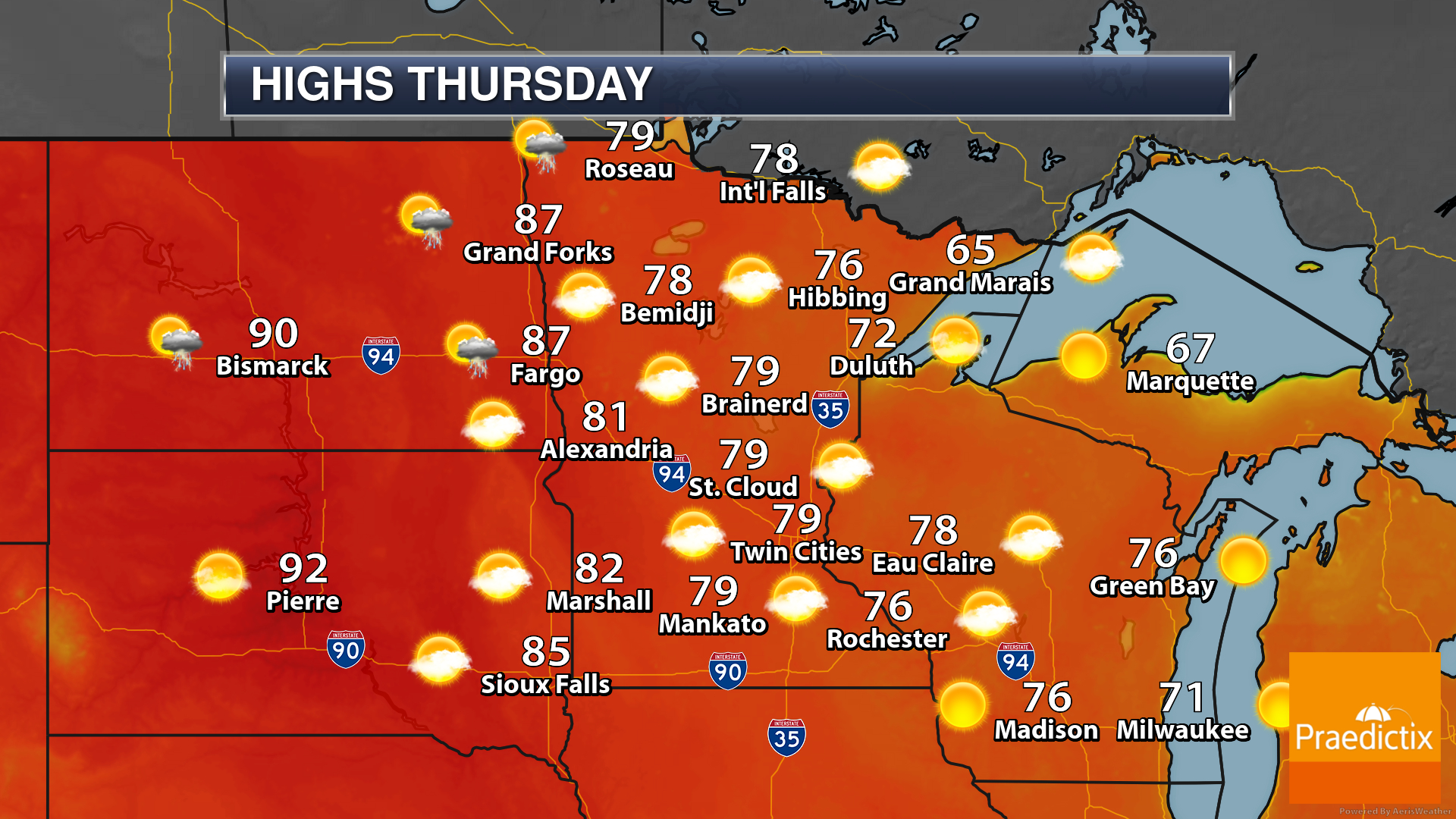Some Western MN Rain Thursday - Next Chance In The Metro Friday Night ...