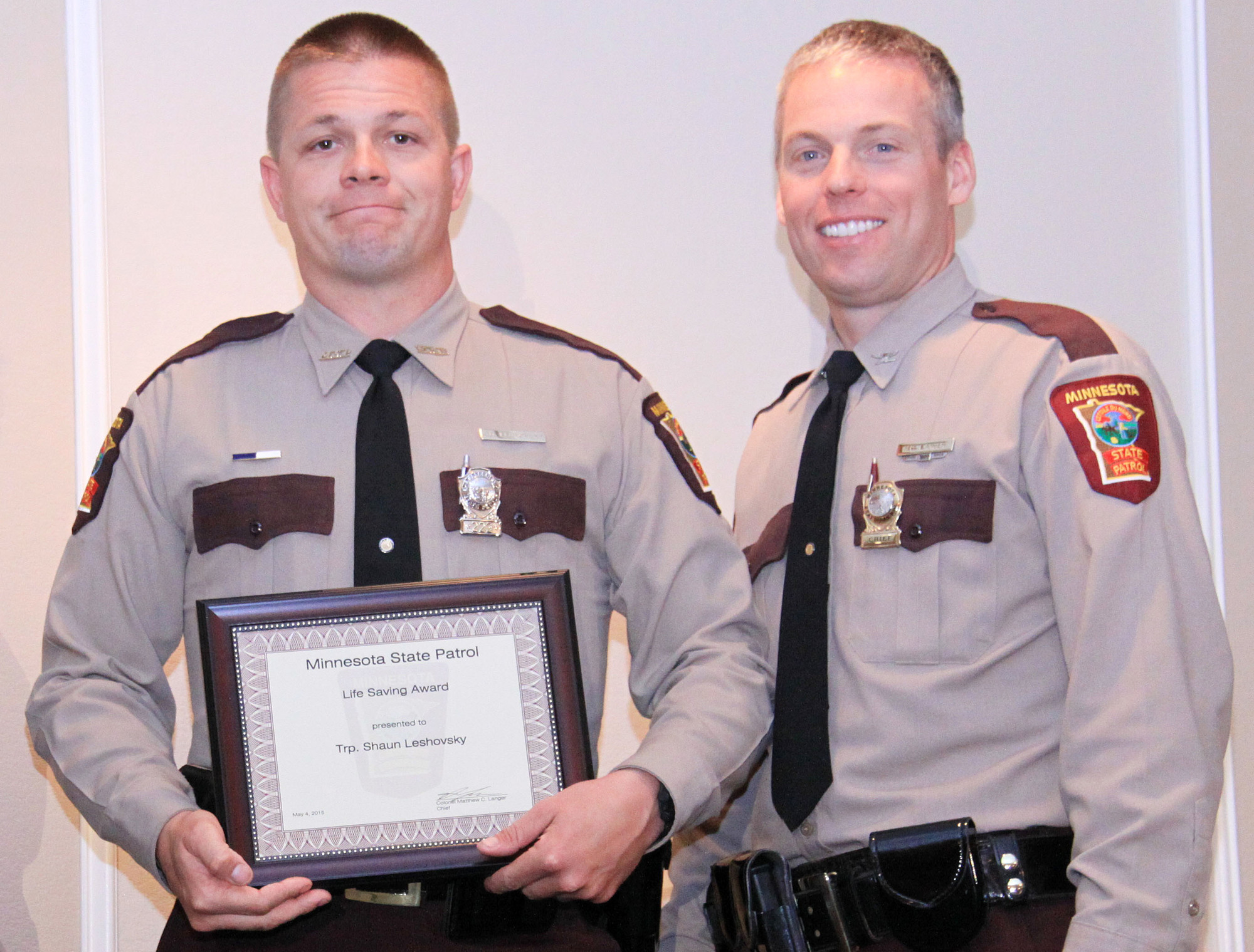 Minnesota State Patrol honors selfless troopers and citizens