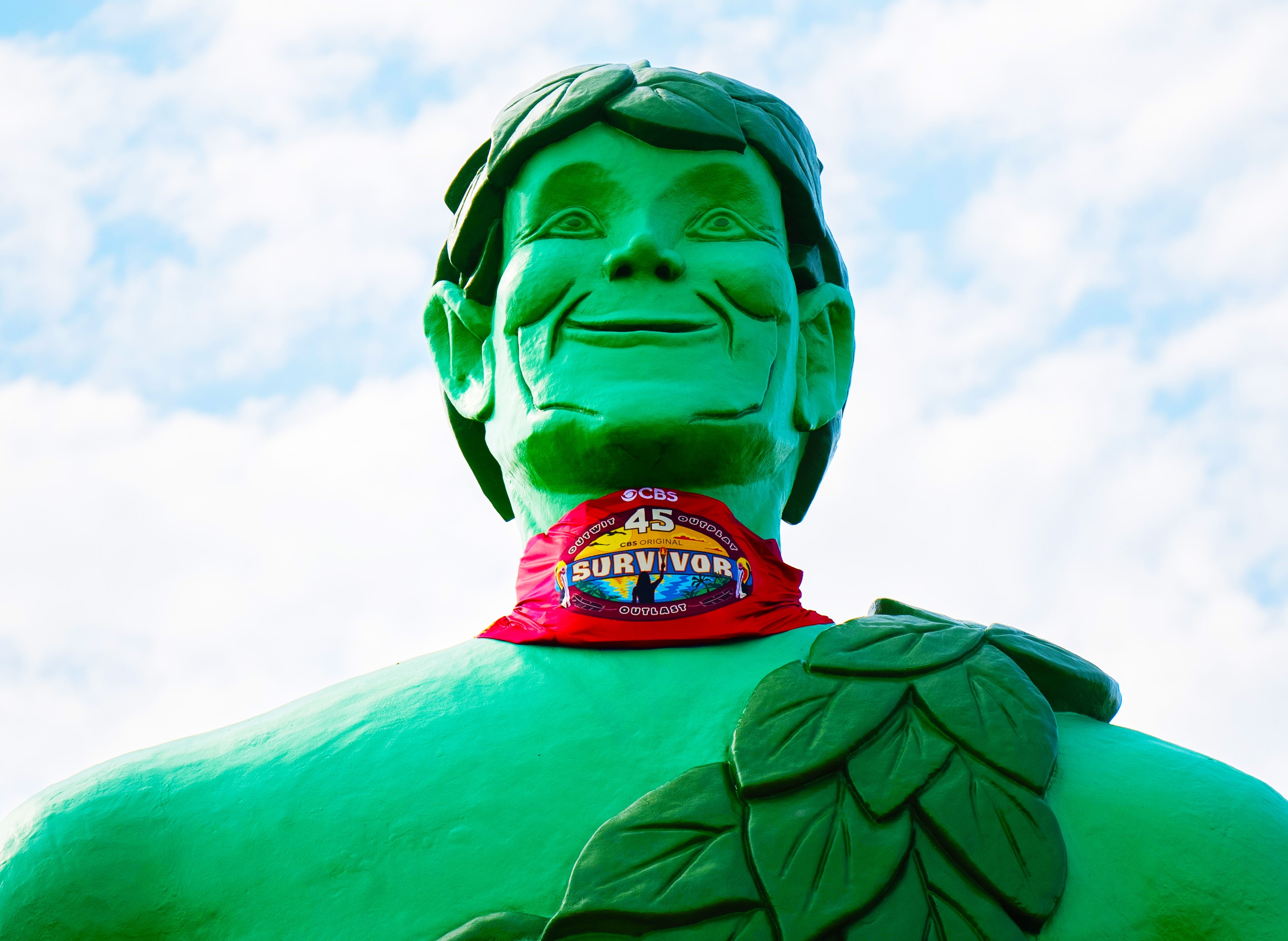 Blue Earth's Jolly Green Giant helps promote new season of 'Survivor'