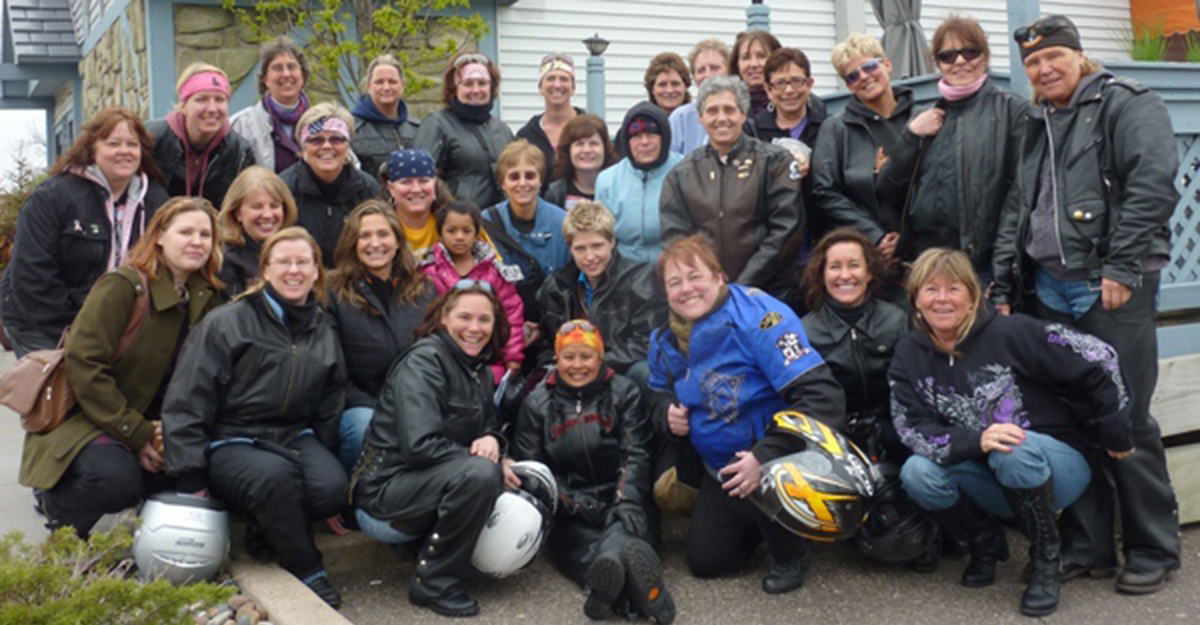 Women's motorcycle club: Taking the scenic route