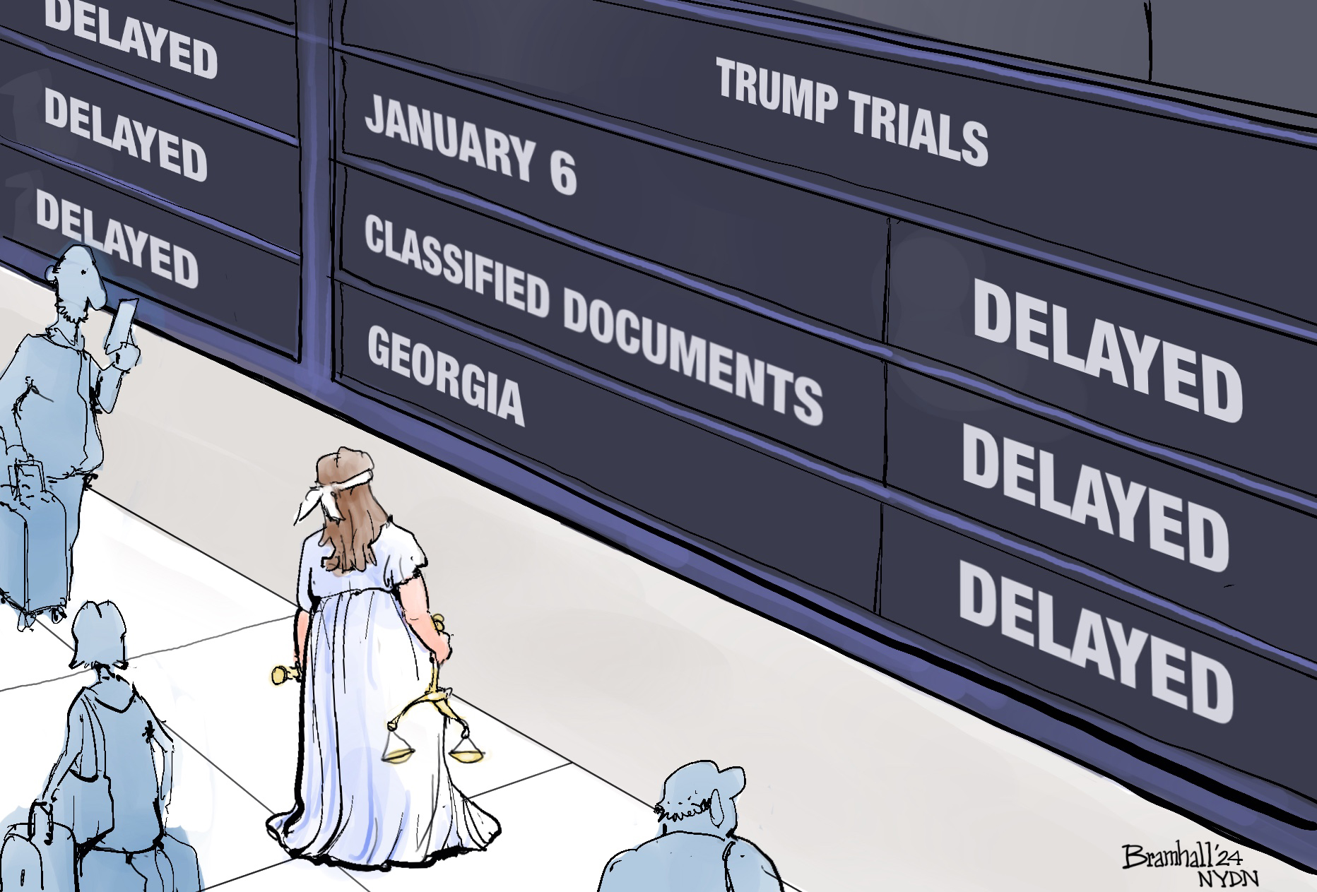 Editorial cartoon: Bill Bramhall on justice delayed