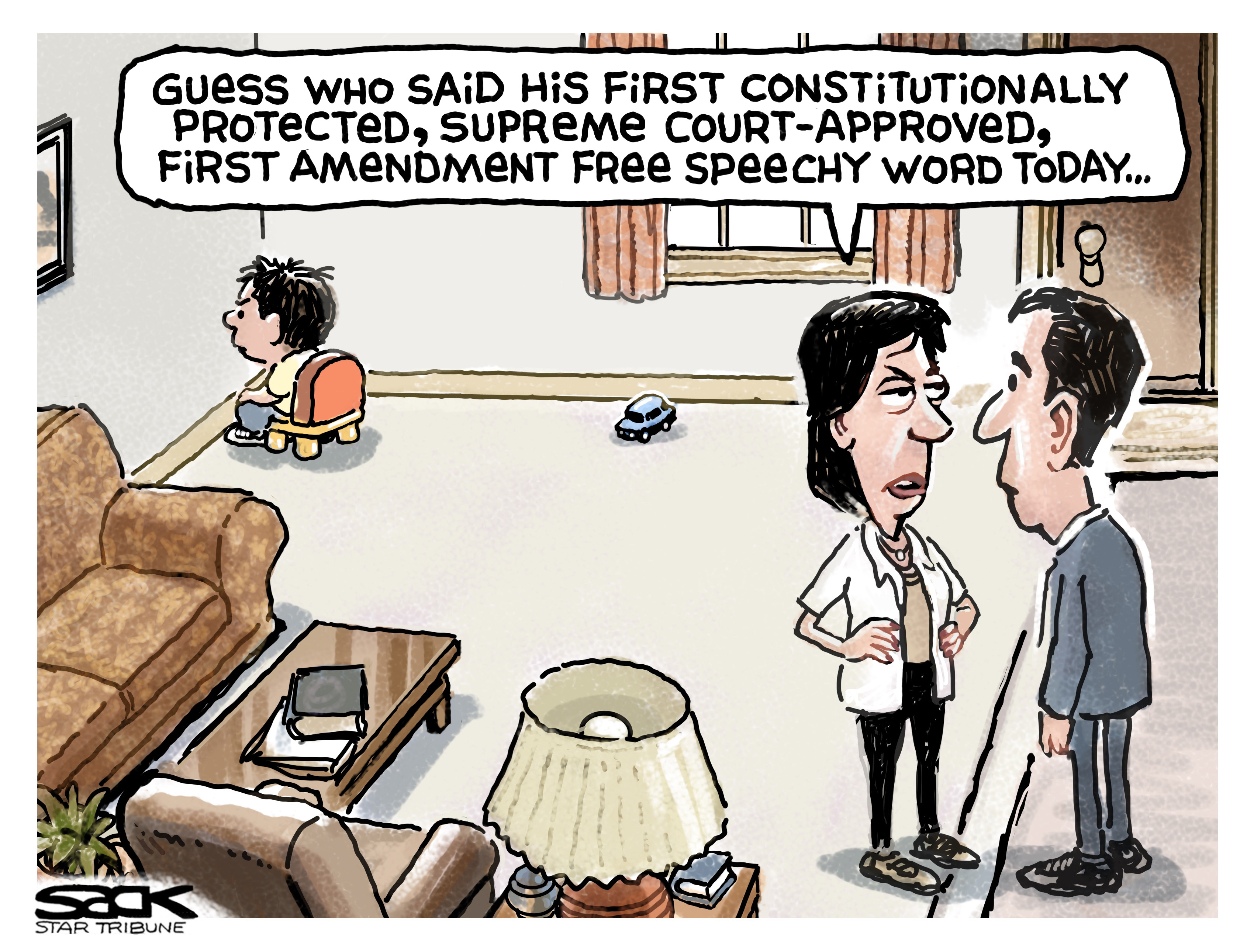 Freedom Of Speech Editorial Cartooning