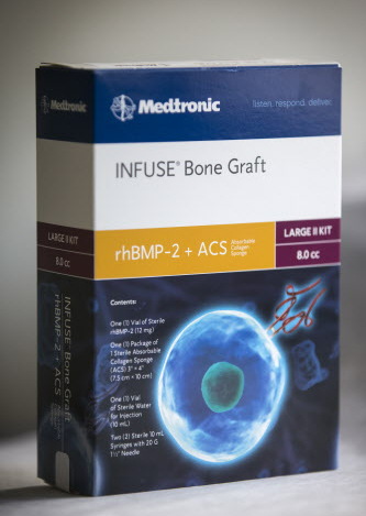 Medtronic announced new clinical tests of Infuse bone-growth product