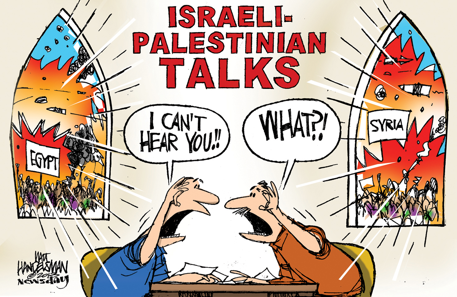 Cartoon: Israeli-Palestinan talks
