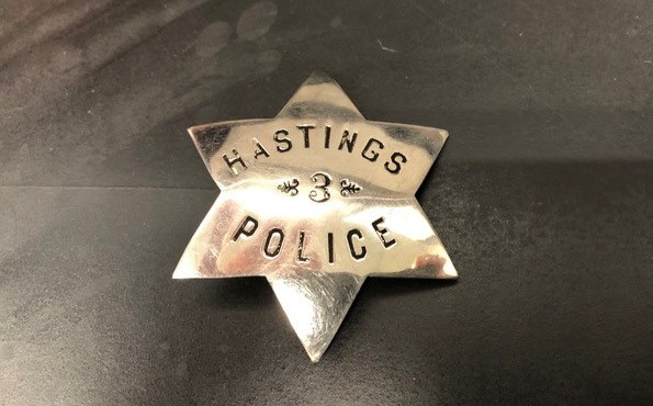 Forgotten badge resurfaces 127 years after Hastings officer's death