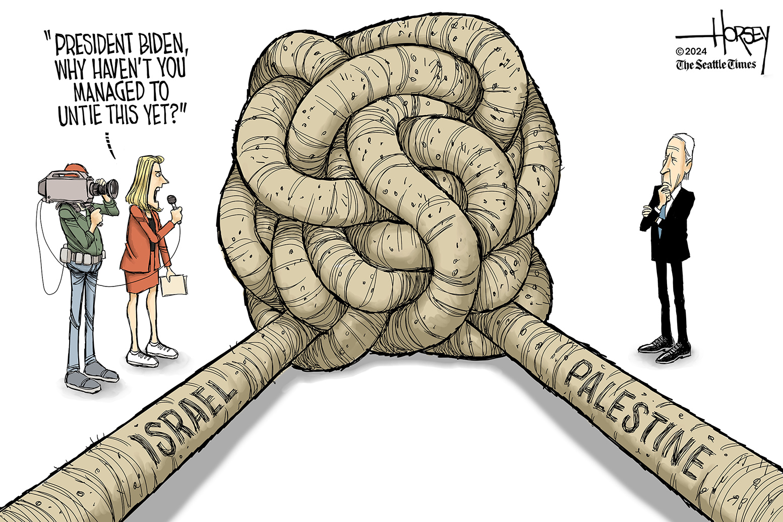 Editorial cartoon: Israel and Palestine