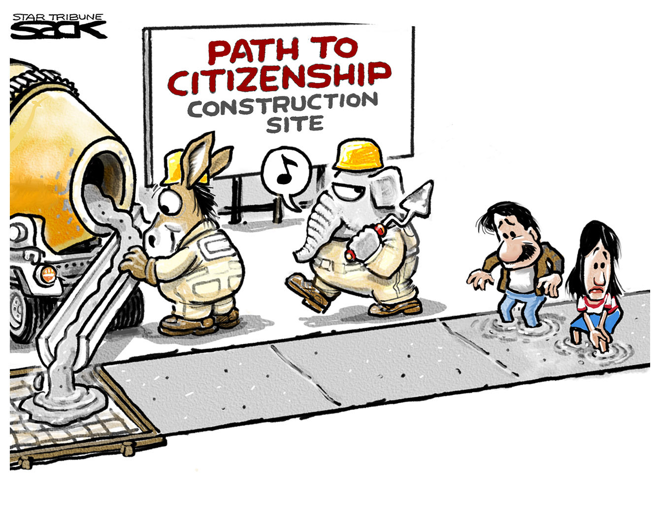 Political Cartoons About Citizenship