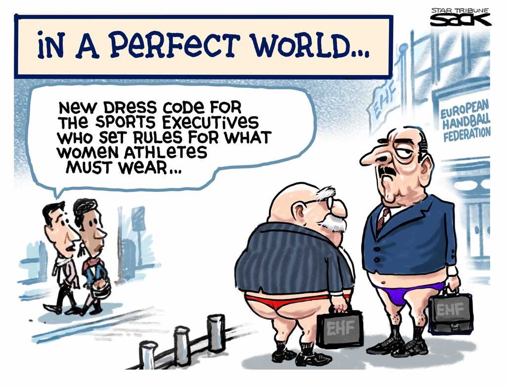 Sack cartoon: Olympics dress codes