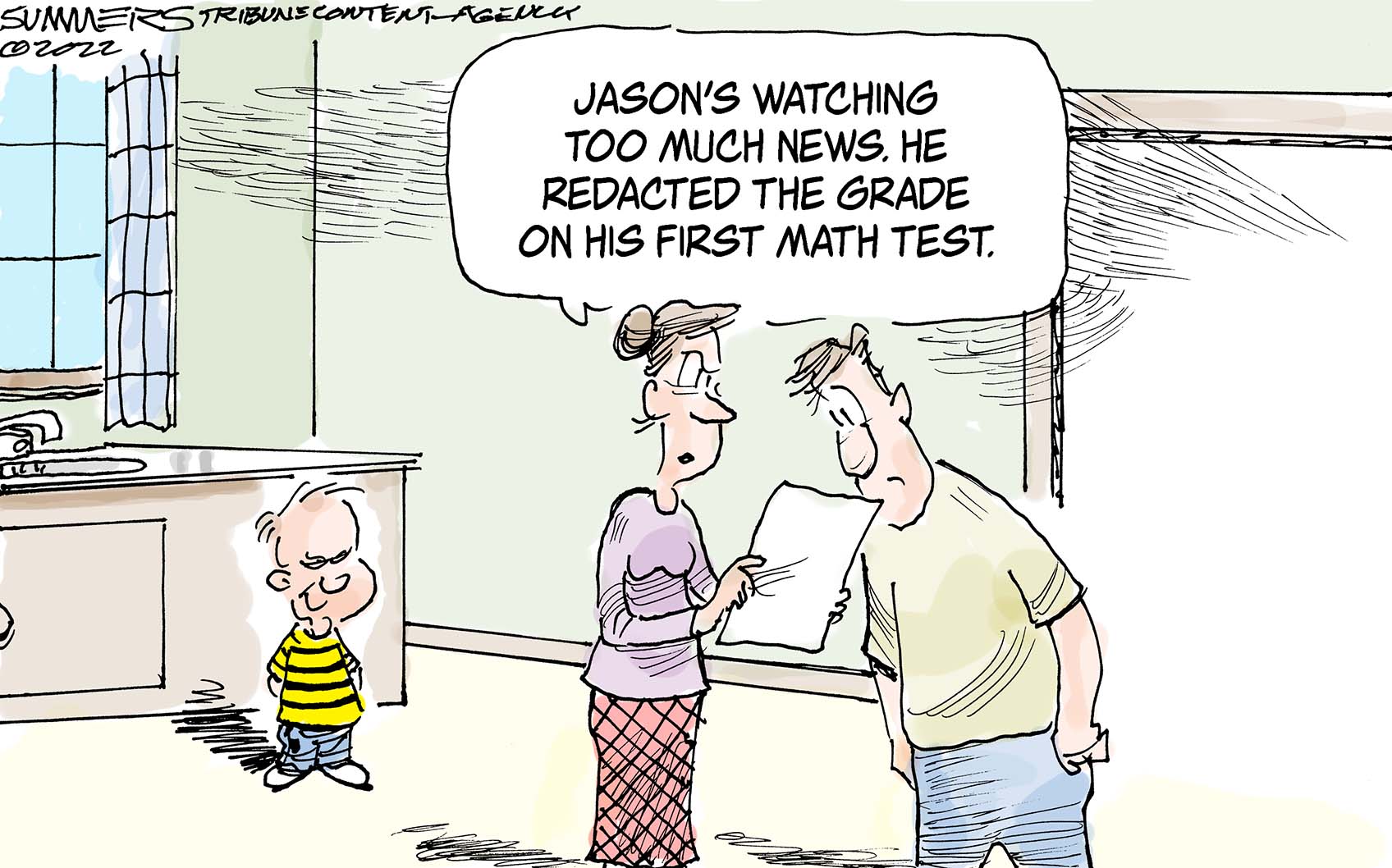 Editorial cartoon: Dana Summers on [redacted]