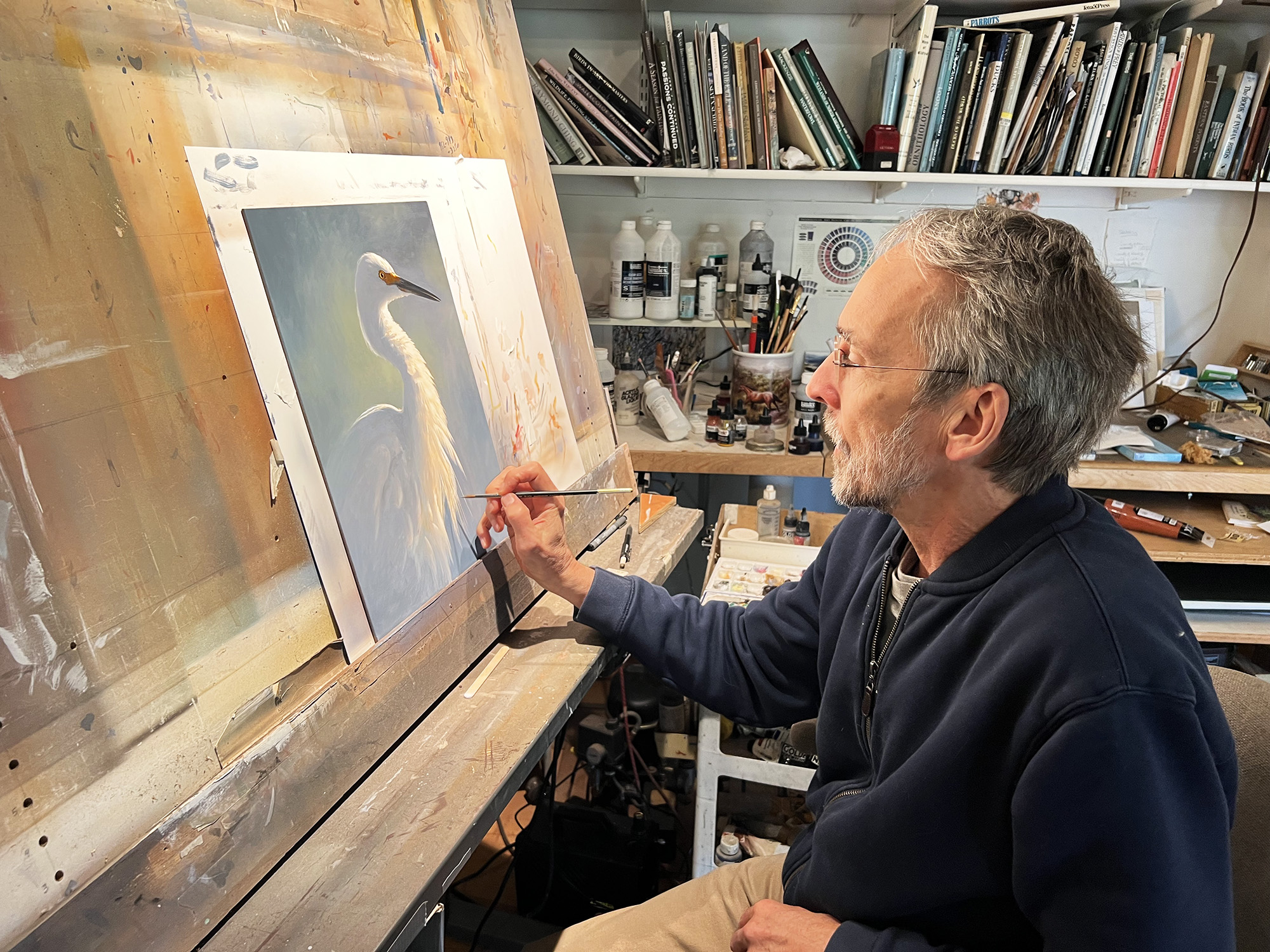 Winning wildlife artist Joe Hautman has one more brush with fame