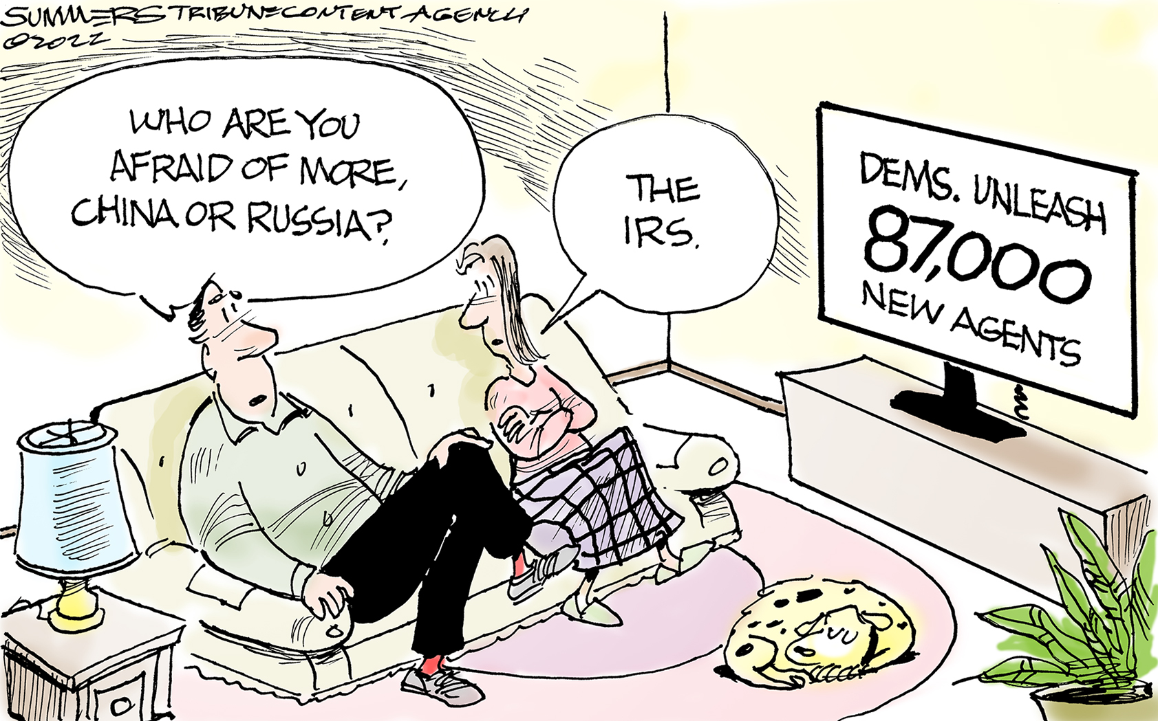 Editorial cartoon: Dana Summers on the Inflation Reduction Act effect