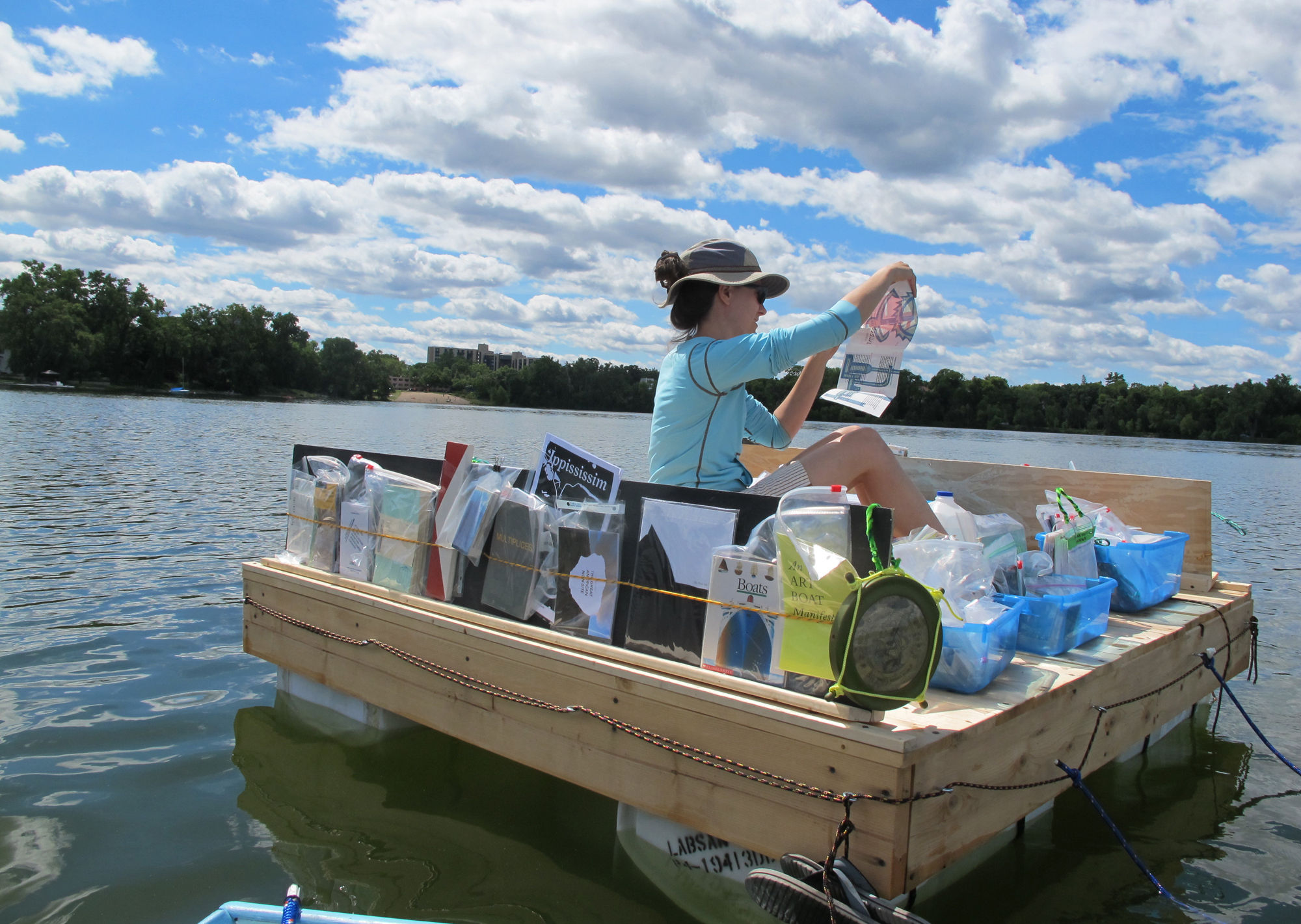 The land of 10,000 lakes now has a floating library