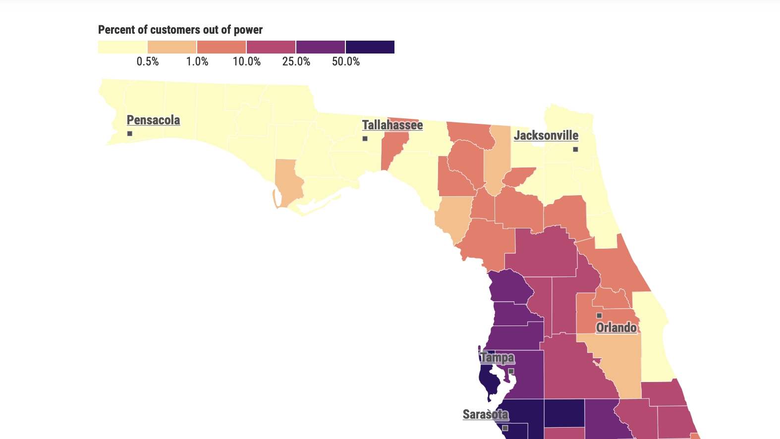 Power Outage Map Florida