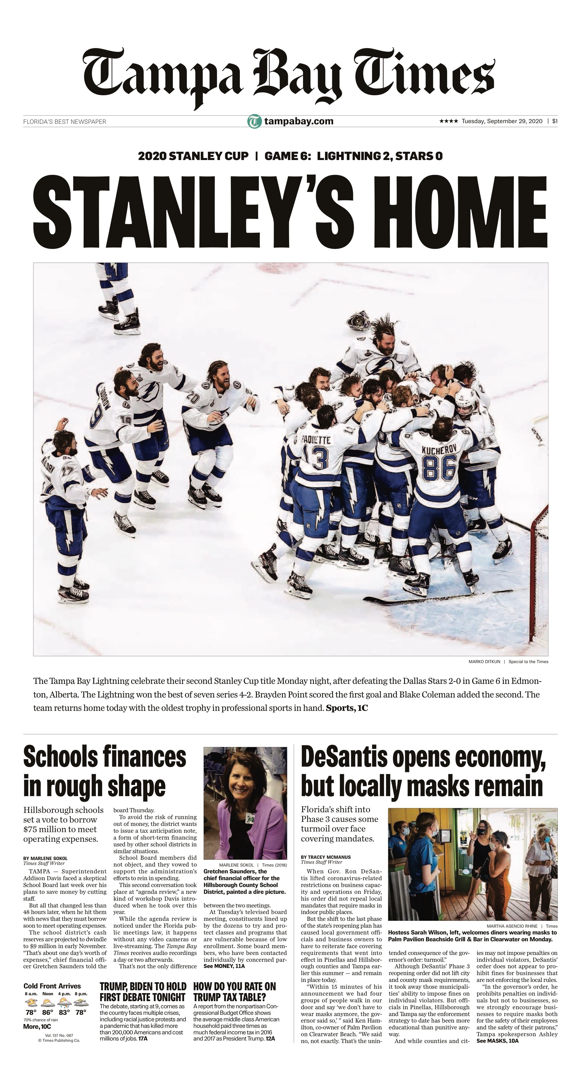 Tampa Bay Times Newspaper Fl