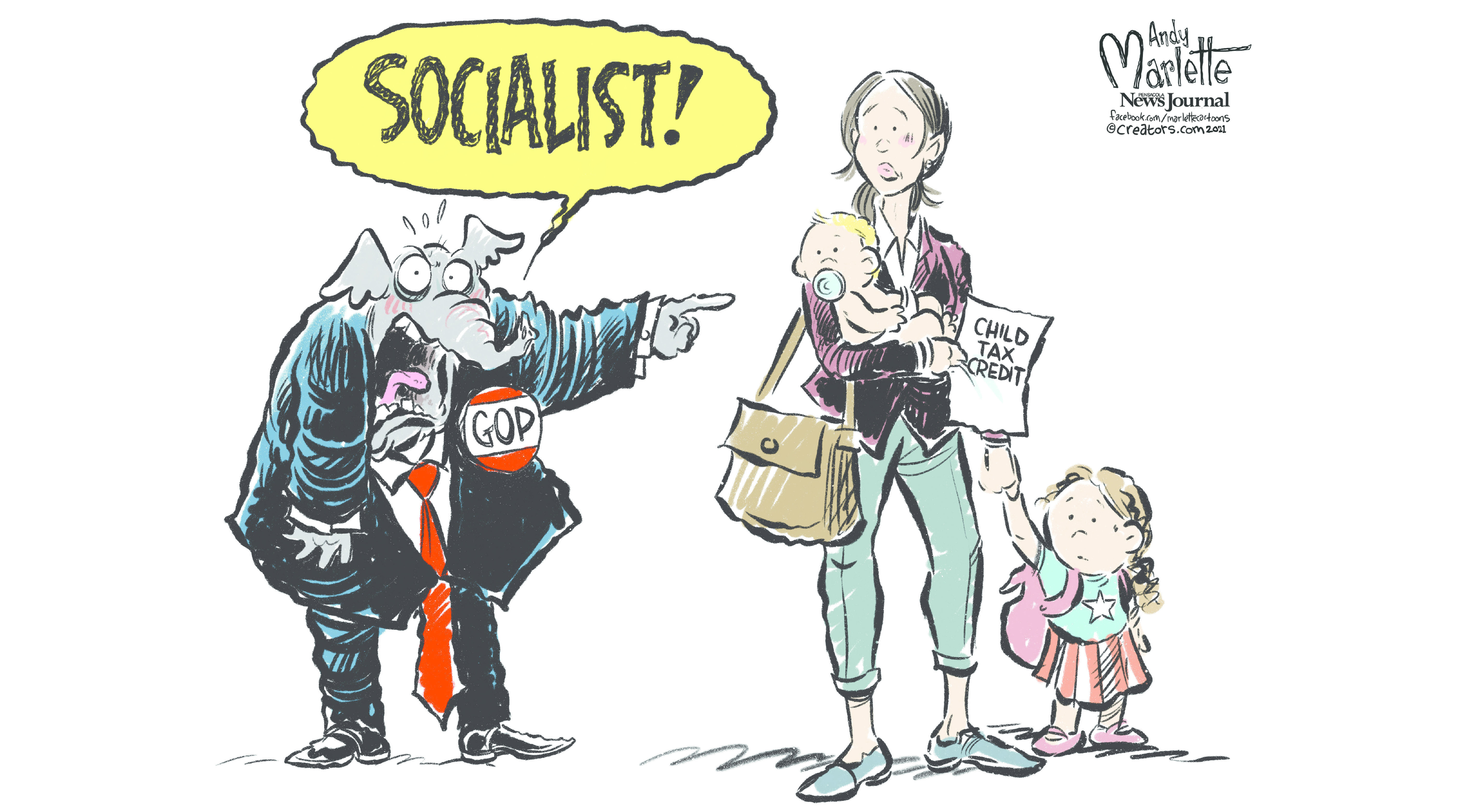Pro Socialism Political Cartoon