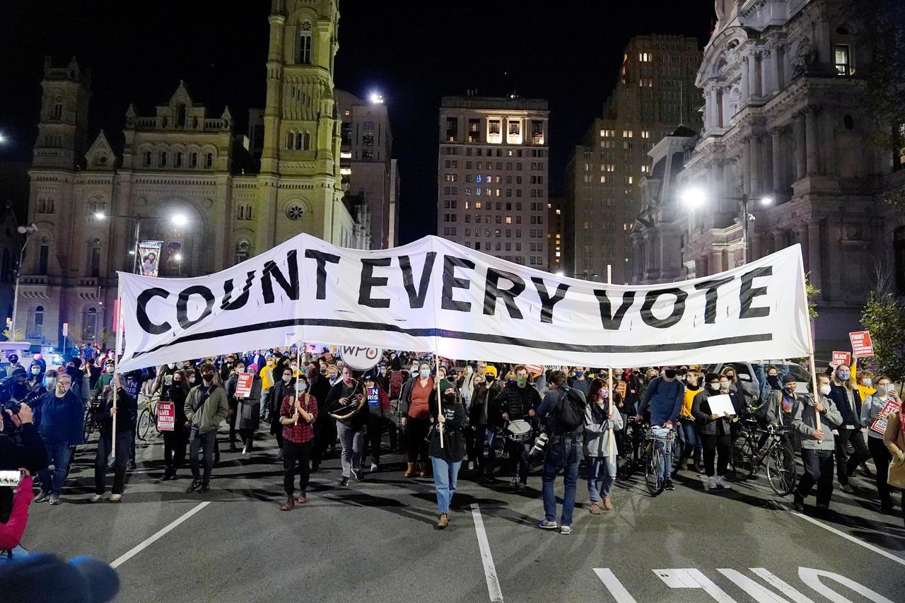 In photos: Protests erupt across States after U.S. election vote - The ...