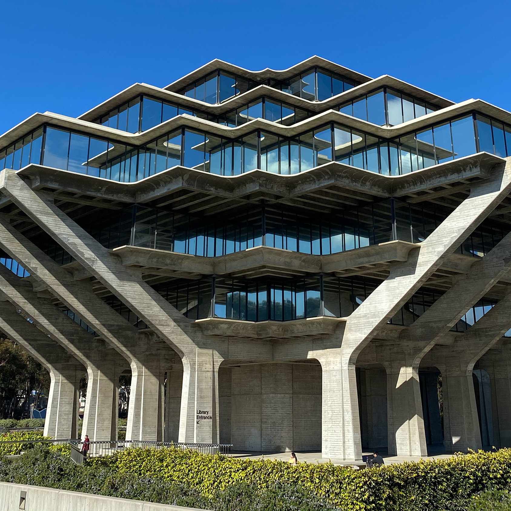 The Geisel Library At Ucsd Cyberpunk